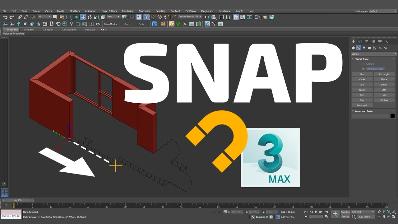 3ds Max Snap Tool Grundlagen Und Wichtigste Einstellungen Youtube