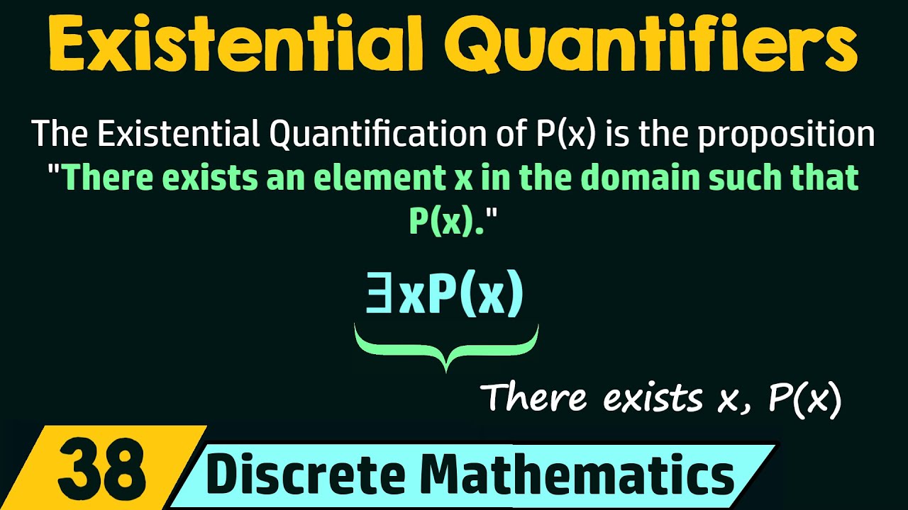 Existential Quantifiers Youtube