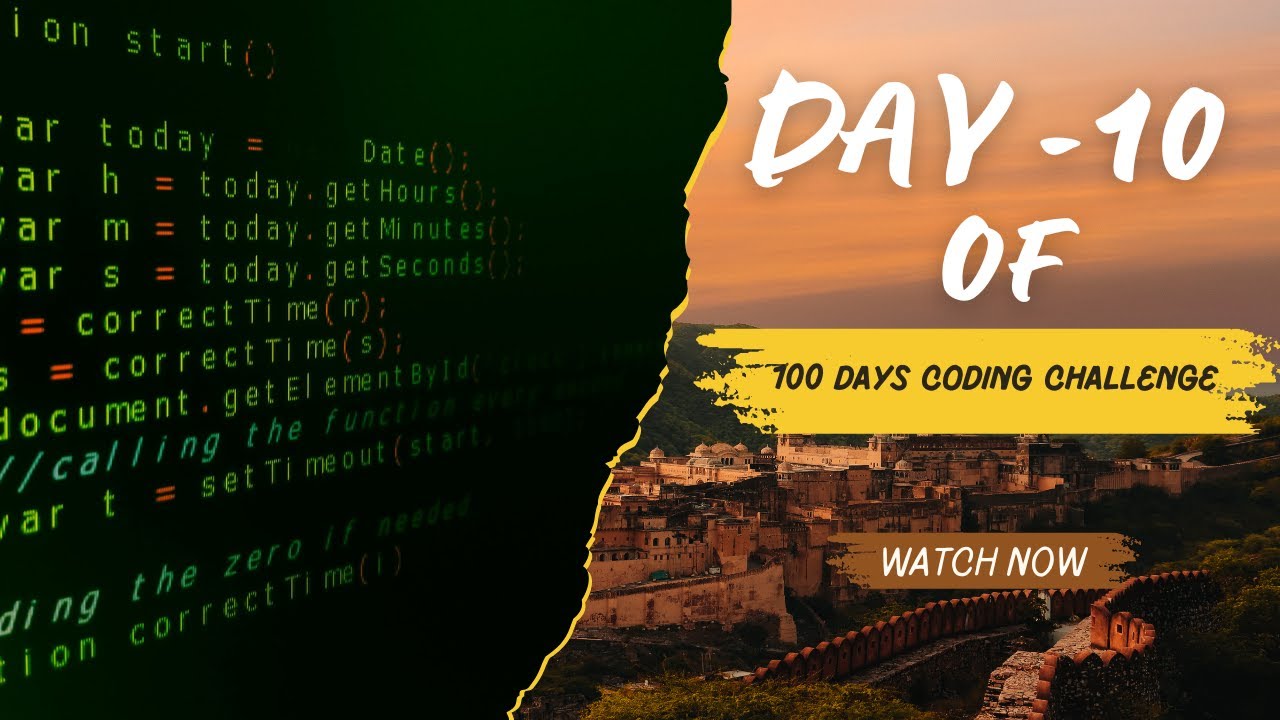 Day 10 Of 100 Days Coding Challenge Final Part Of Portfolio Website