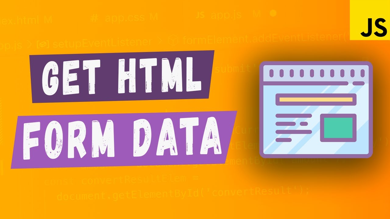 How To Get Form Data With Javascript Youtube