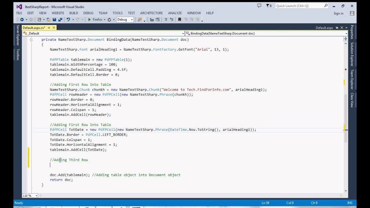 Itextsharp Pdfgeneration Youtube