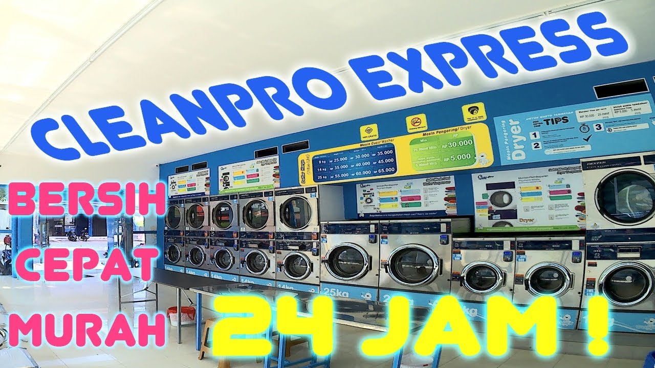 Cara Mencuci Di Self Service Laundry Cleanpro Express Youtube