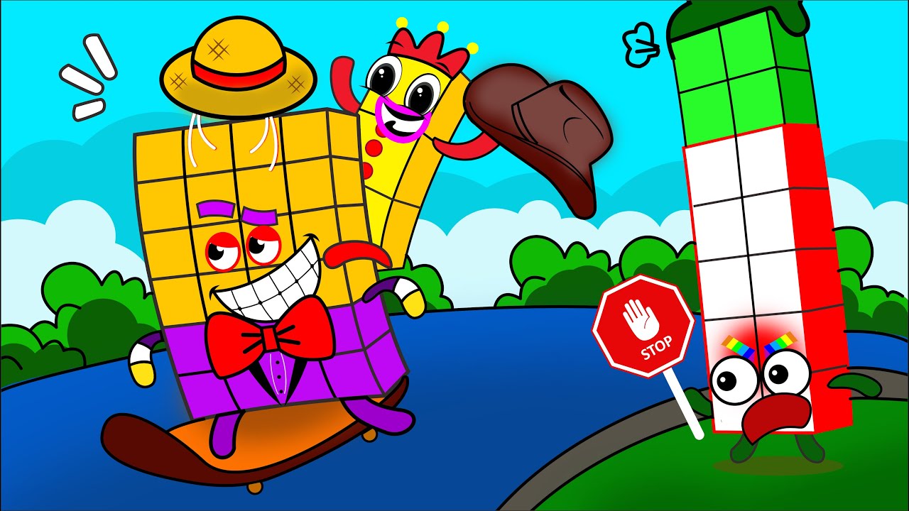 Skateboard Numberblocks Nb 3 16 Must Play Carefully Numberblocks