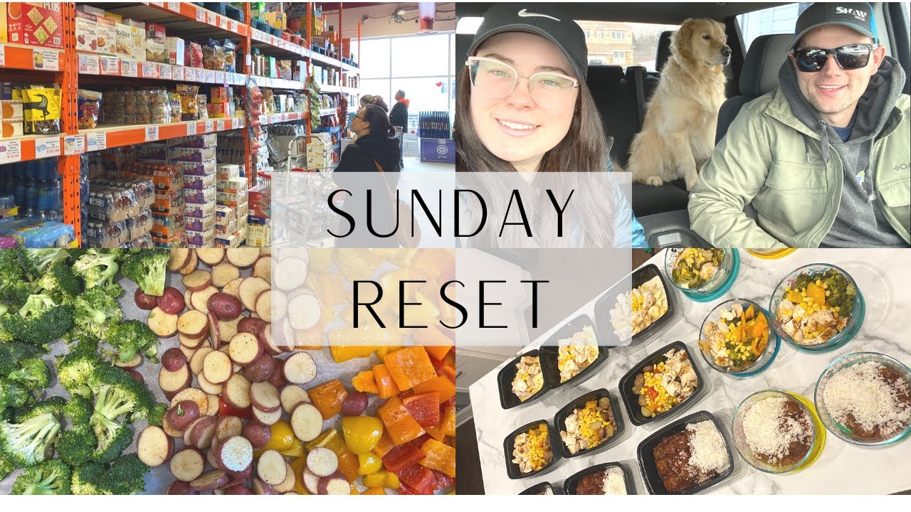 Sunday Reset Cleaning Meal Prep Youtube