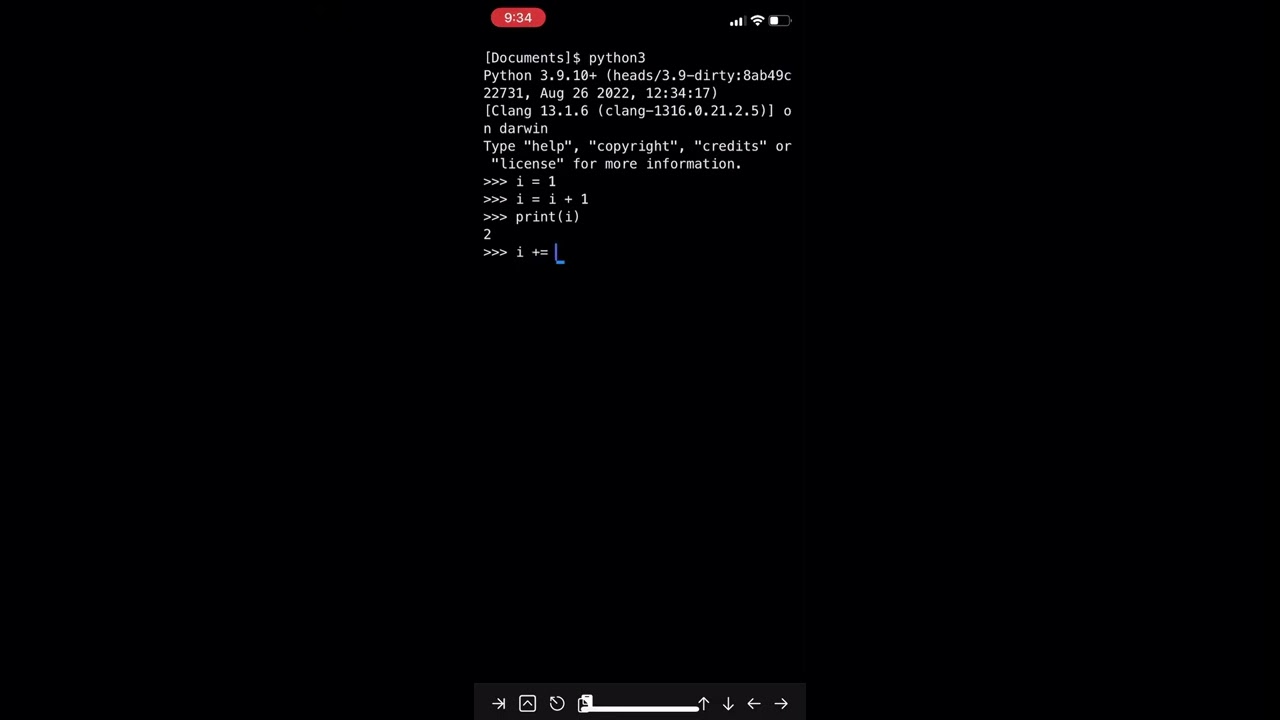 How To Increment A Variable By 1 In Python3 Youtube