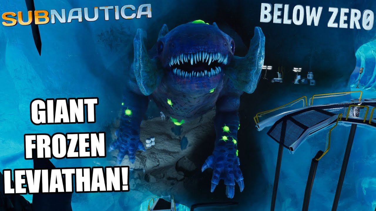 That S One Giant Frozen Leviathan In Subnautica Below Zero Youtube