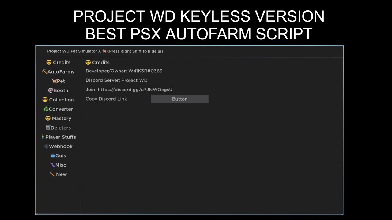 Project Wd Keyless Version Best Psx Script 2023 Youtube