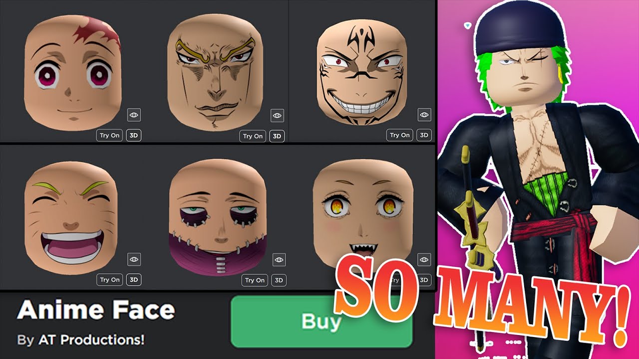 So Much Roblox Ugc Anime Faces Youtube