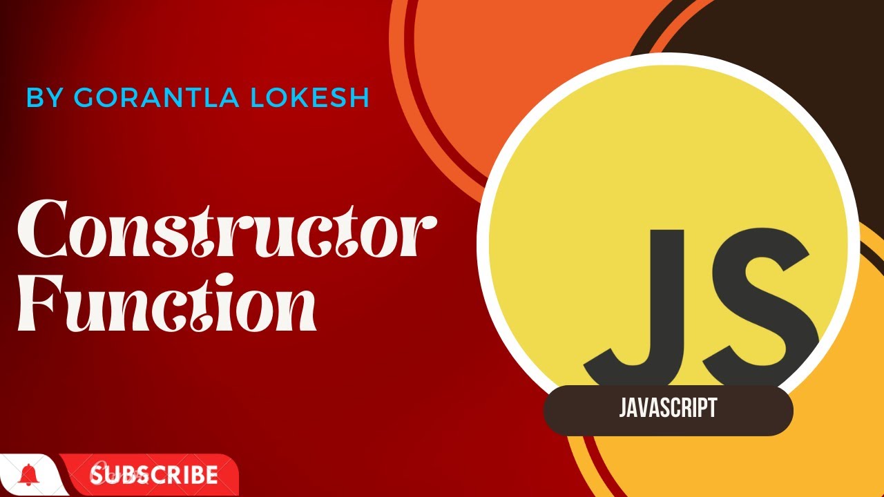 Part 14 Constructor Function In Javascript Basic Javascript Youtube