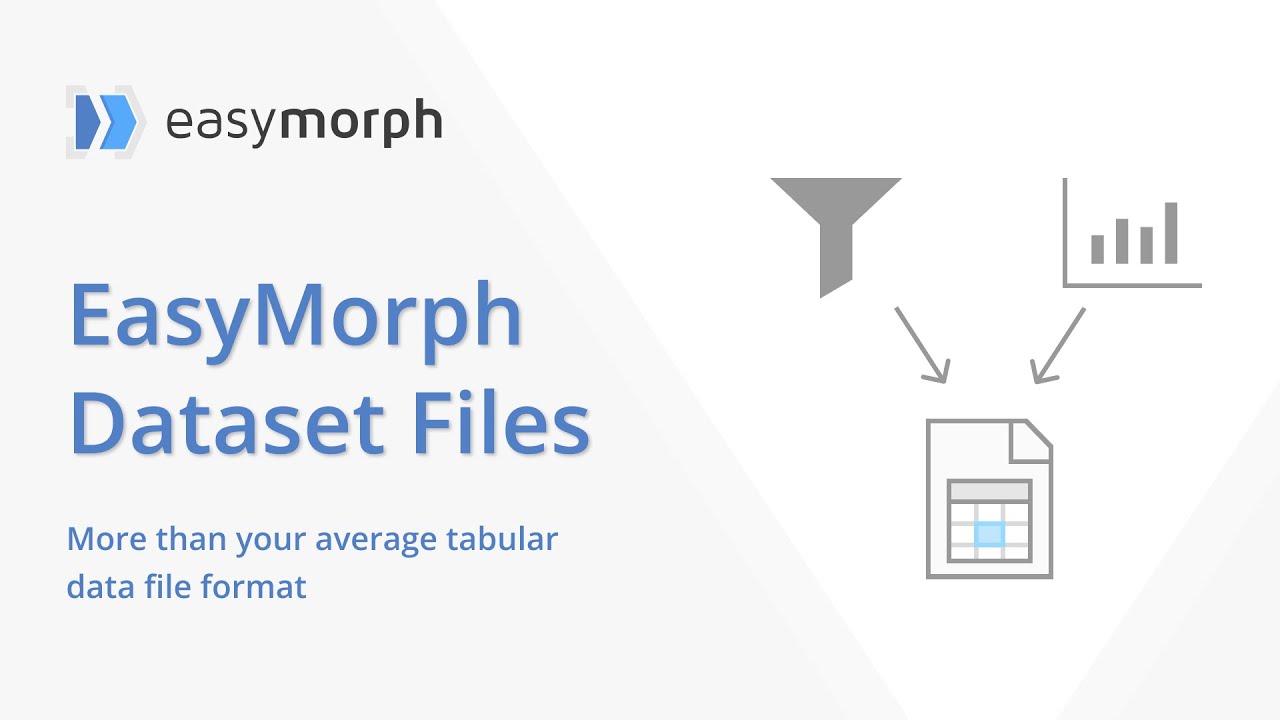 Easymorph Dataset Dset Files Explained Youtube