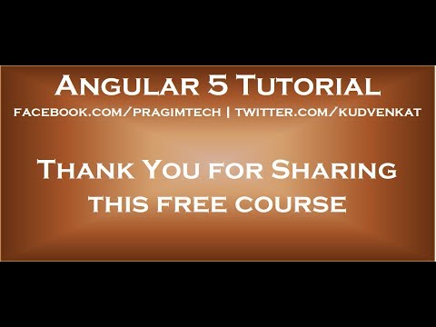 Angular 5 Tutorial For Beginners Youtube