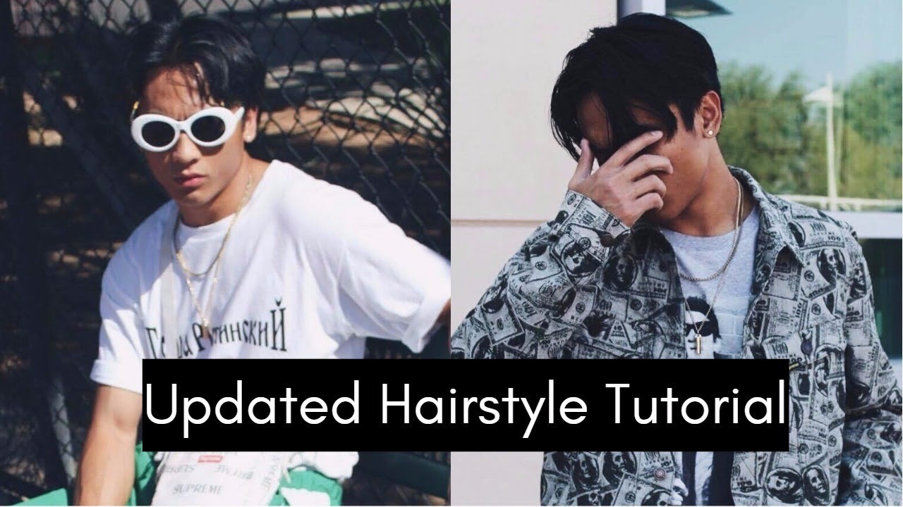 Split Middle Part Hairstyle Tutorial Youtube