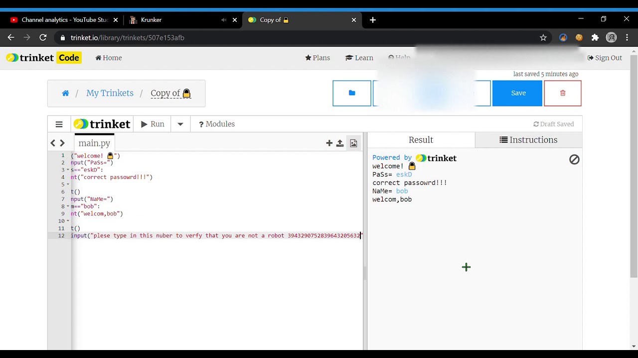 How To Code A Python Login Password Script Youtube