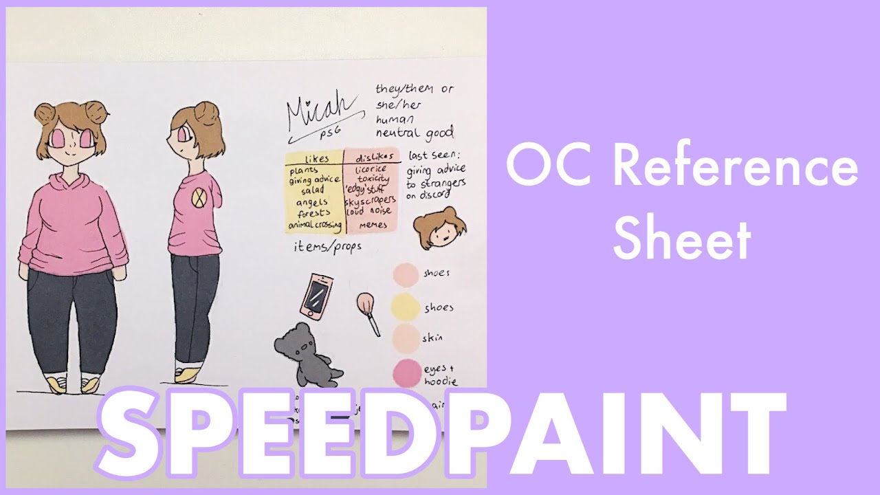 Speedpaint Oc Reference Sheet Youtube