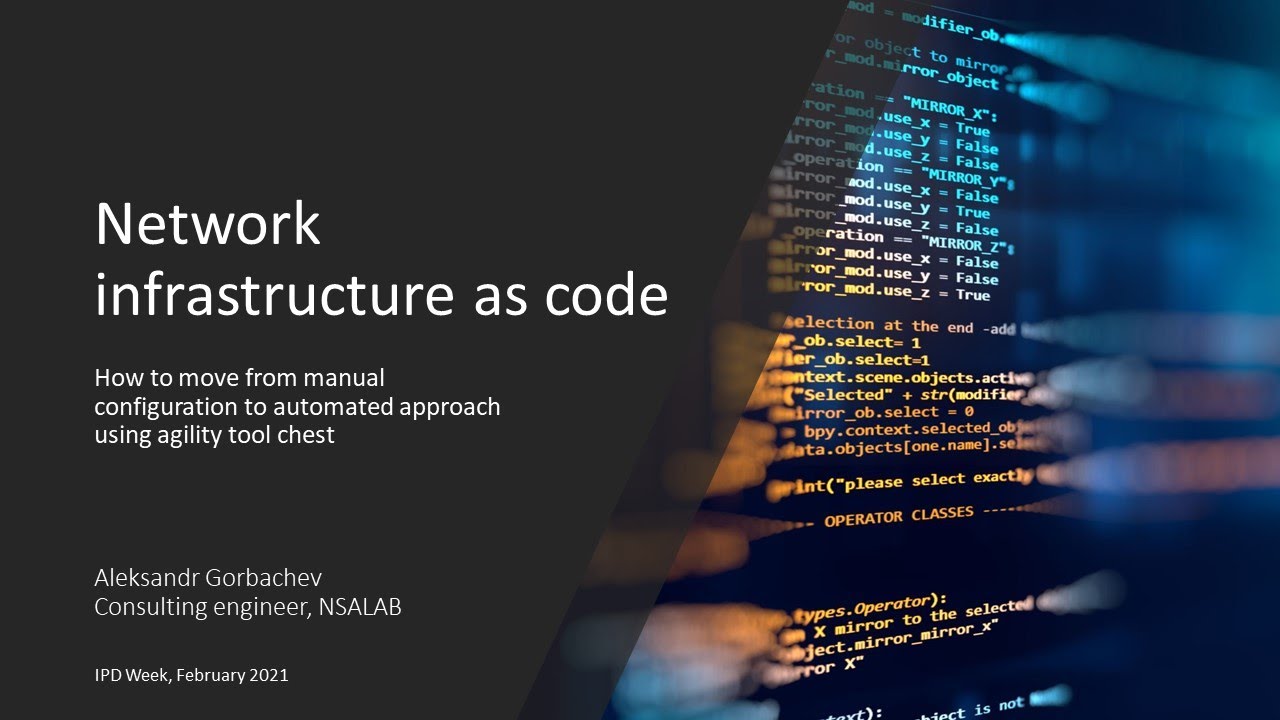 Network Infrastructure As Code Youtube
