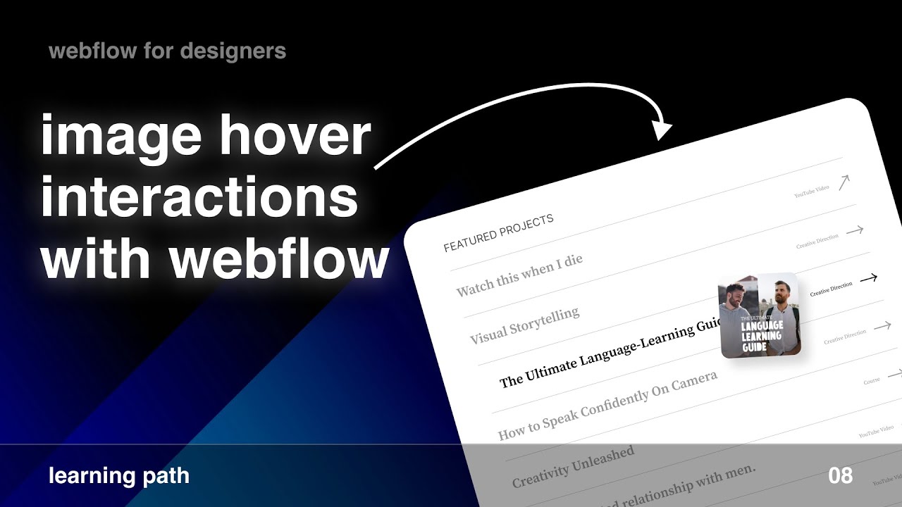 Image Hover And Reveal Interaction With Webflow Webflow For Designers