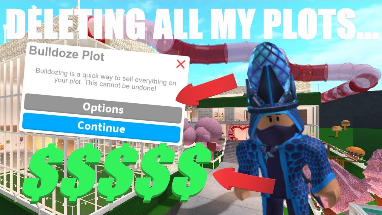 Deleting All My Plots In Bloxburg Youtube