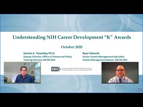 Understanding Nih Career Development K Awards Youtube