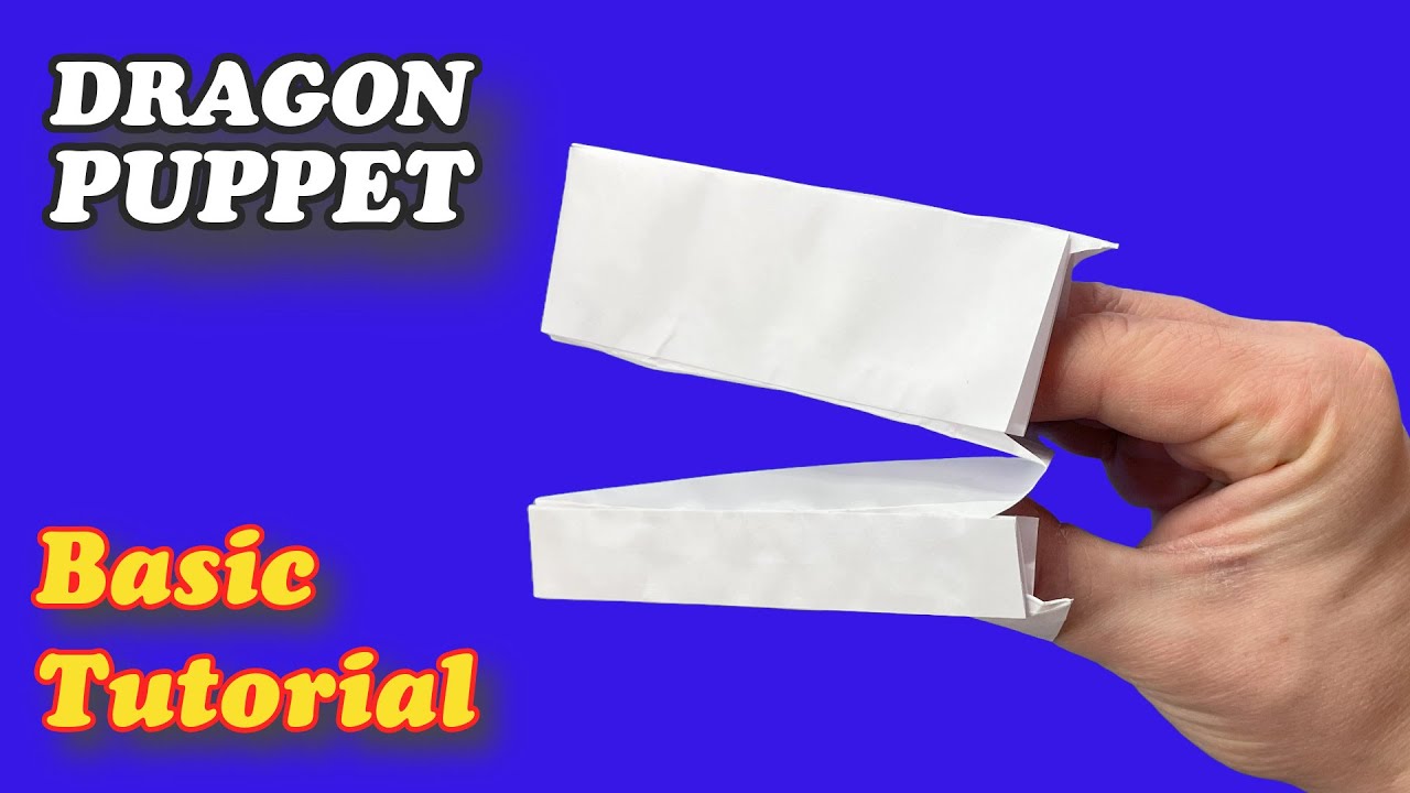 How To Make A Paper Dragon Puppet Base Tutorial Tiktok Youtube