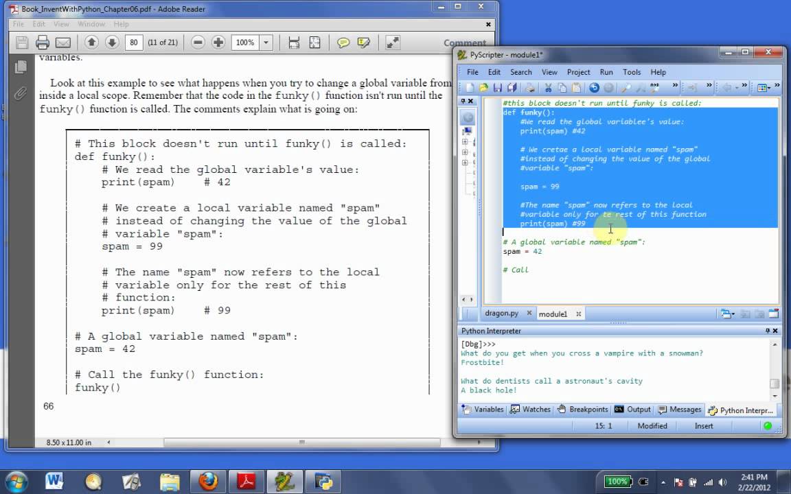 Python Course Chapter 6 Functions Youtube