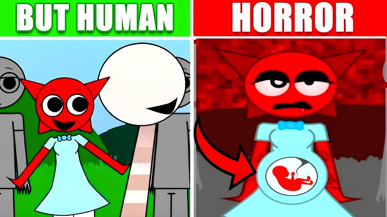 Sprunki Incredibox Retake But Human Mroona Pregnant 亞 New Update