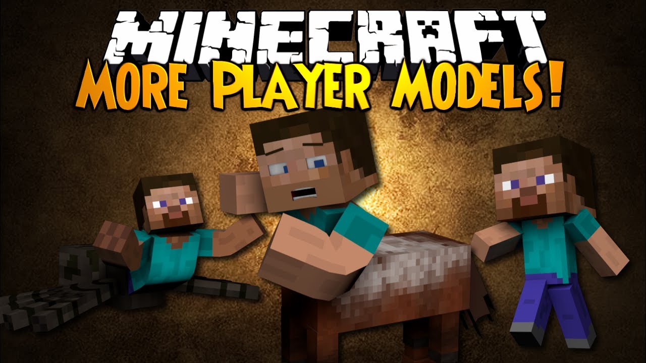 Minecraft Mod Showcase More Player Models Youtube