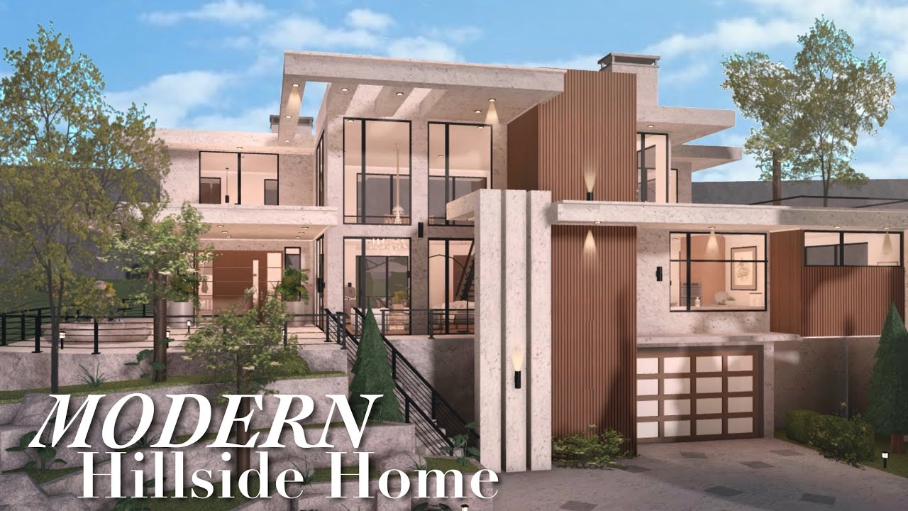 Roblox Bloxburg Modern House Build You A Bloxburg Modern House By
