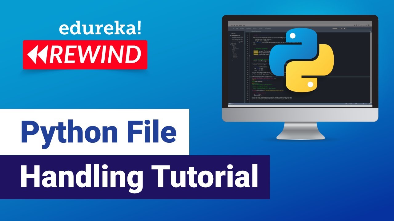 Python File Handling Tutorial Learn File Operations Python Training
