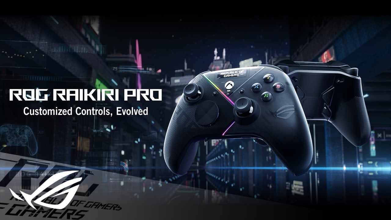 Rog Raikiri Pro Customized Controls Evolved Rog Youtube
