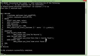 Oracle Pl Sql Tutorial Suggestions For Exception Handling By O Reilly