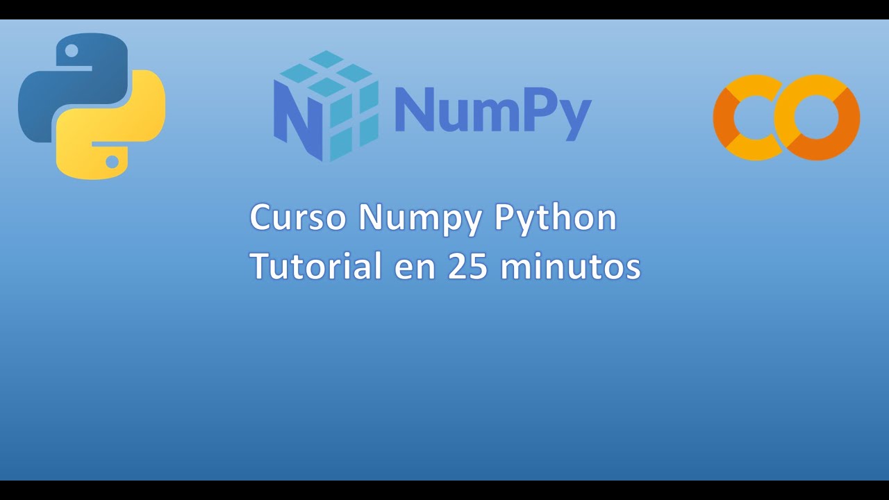 Curso Numpy Python Tutorial Youtube