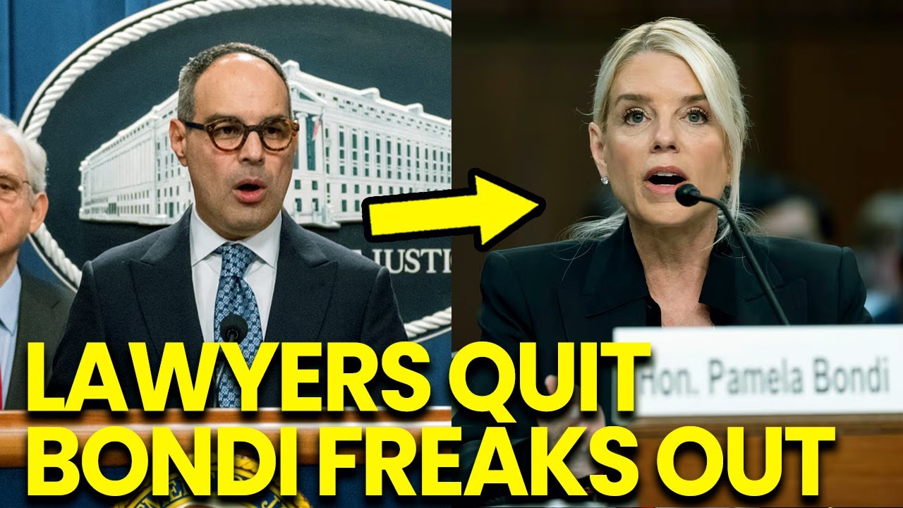 Pam Bondi Freaks Out As Doj Lawyers Quit Youtube