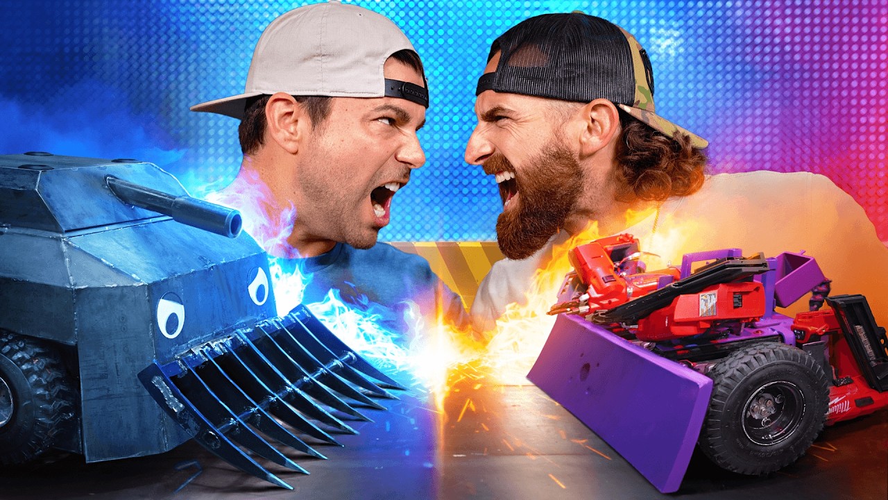 Mark Rober Vs Dude Perfect Ultimate Robot Battle Videoblogs