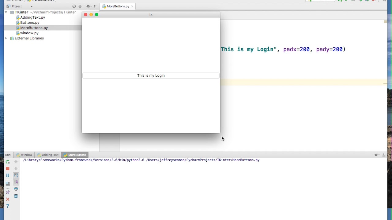 Python Tkinter Video5 Youtube