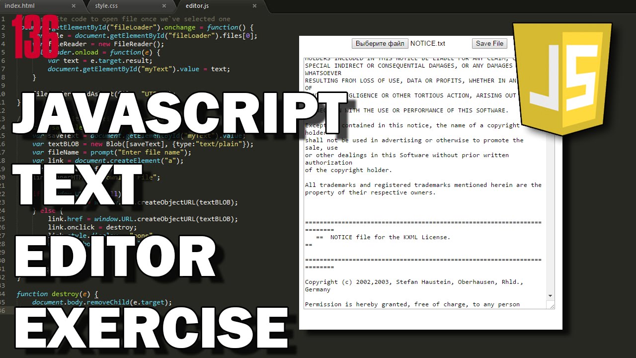 Javascript Text Editor Example Youtube