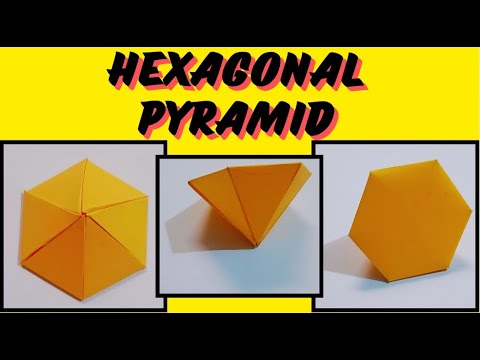 Hexagonal Pyramid Maths 3d Shape Model Maths Project Maths Activity
