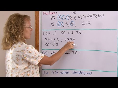 How To Find The Greatest Common Factor Gcf Using The Definition
