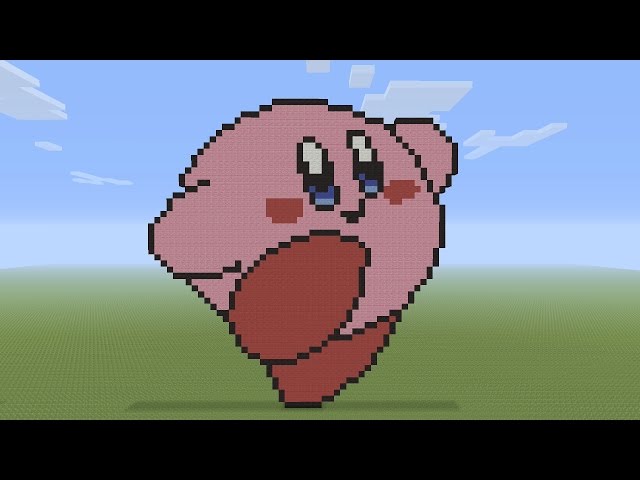 Minecraft Pixel Art Kirby Kirby Minecraft 3d Model By Pressprint On