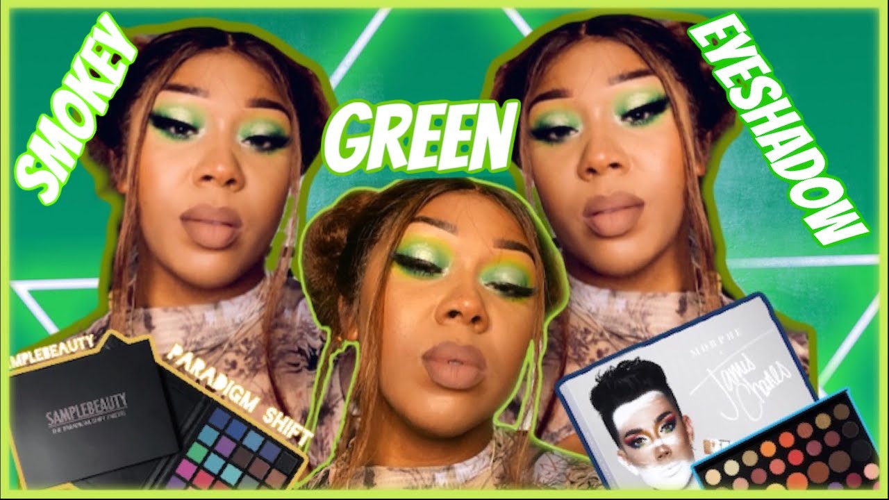 Smokey Green Eyeshadow Makeup Tutorial Insta Baddie Beginner