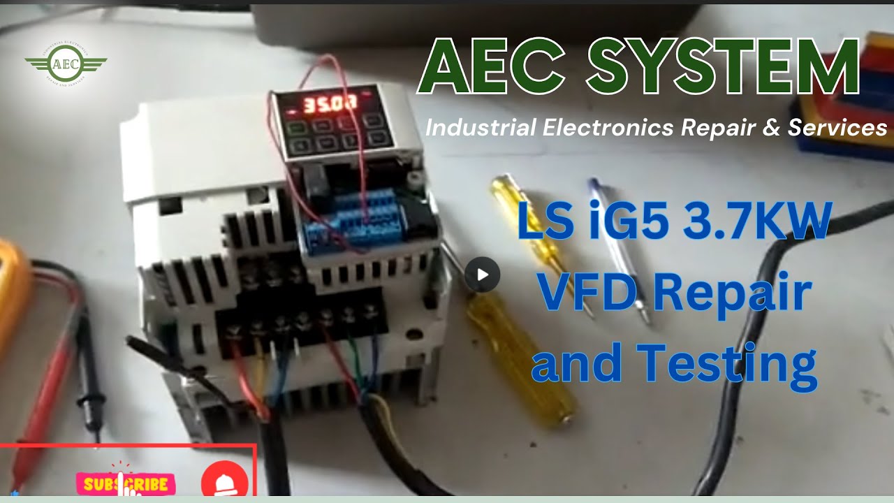 Ls Ig5 3 7kw Vfd Repair And Testing Youtube