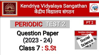 Pt2 Question Paper Class 7 Sst Sample Paper Kvs Pt2 Paper Periodic Test ...