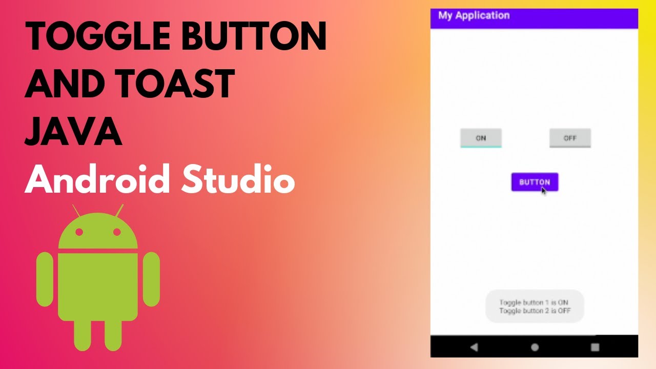 Togglebutton Java Android Studio Youtube