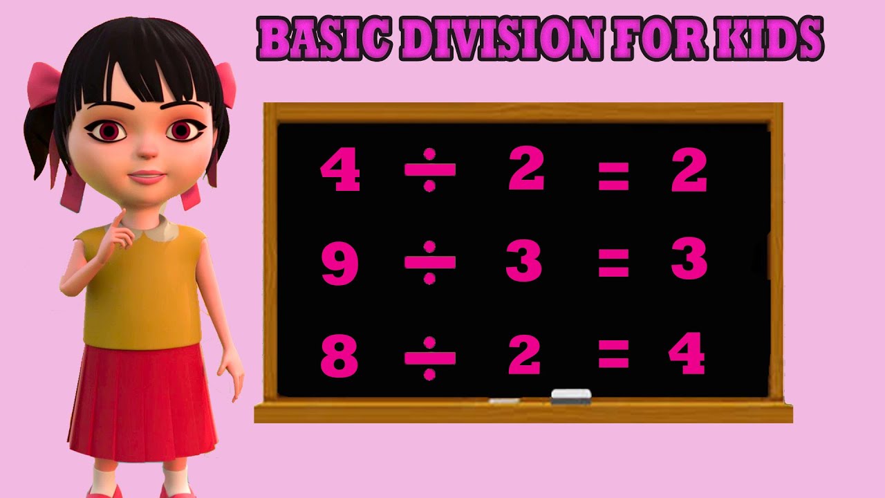 Basic Division For Kids Kids Learning Videos Educational Math