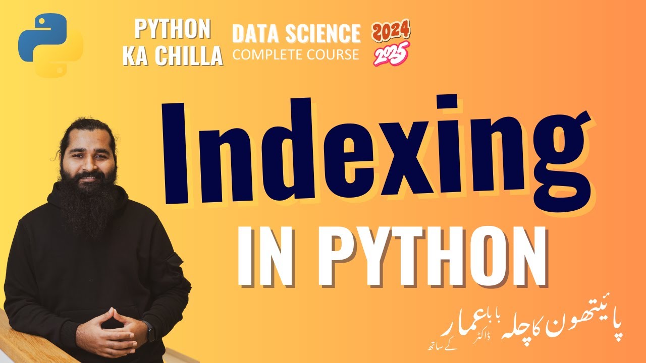 Indexing In Python Youtube