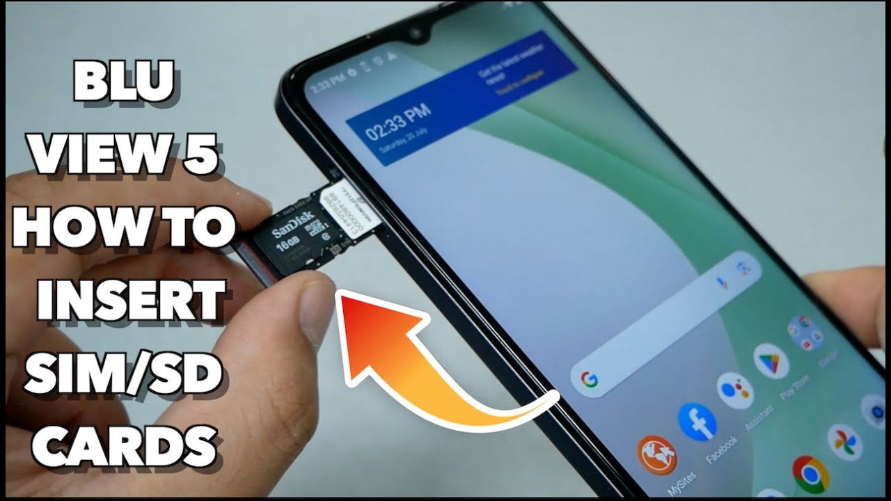 Blu View 5 How To Insert Sim Sd Cards Full Tutorial Youtube