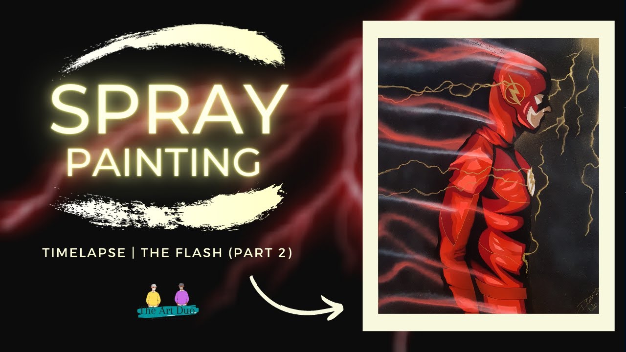 Timelapse Speed Spray Painting The Flash Part 2 Youtube