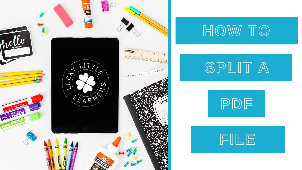 Splitting A Pdf File Youtube