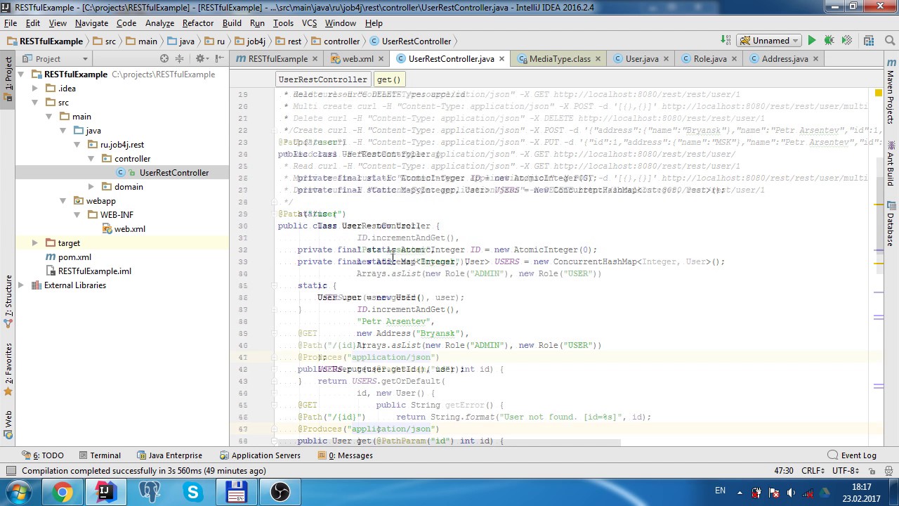 Rest Api Jersey Consumes Array Json Youtube