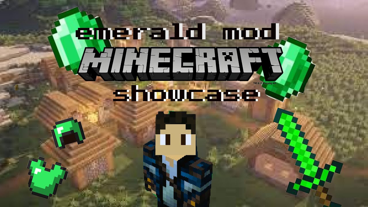 Emerald Armor In Minecraft Emerald Upgrade Mod Showcase Youtube