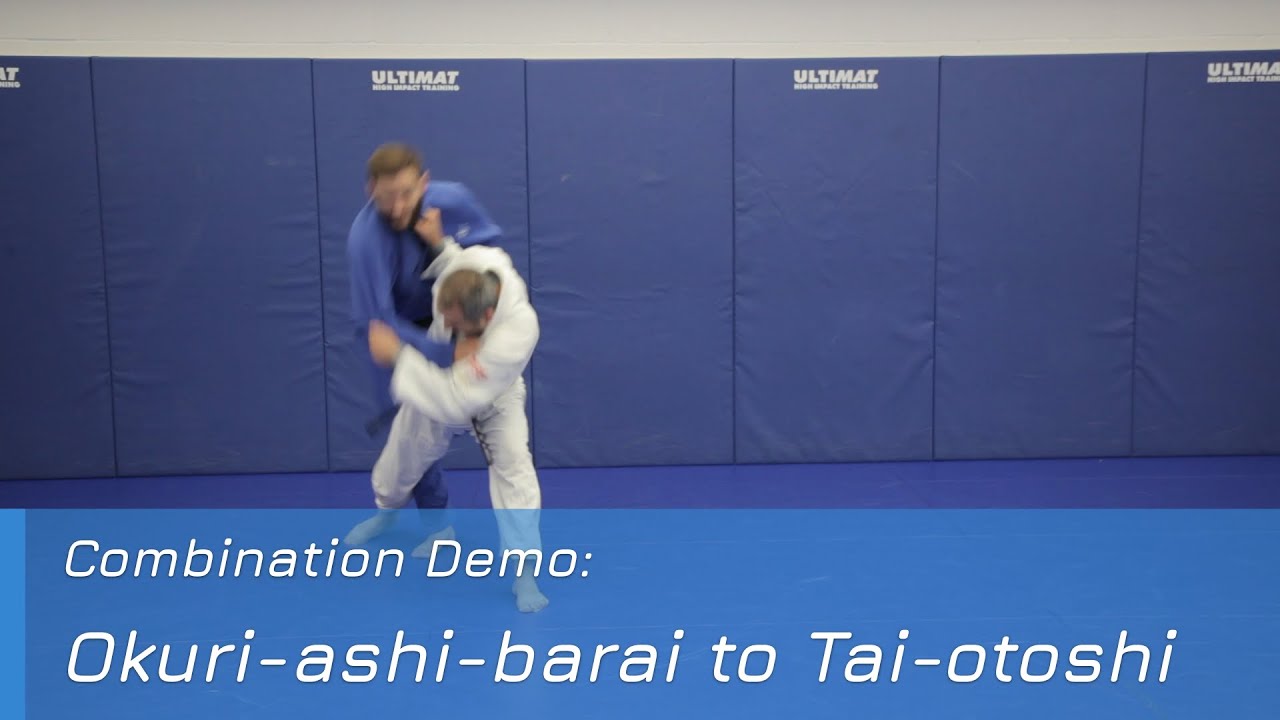 Okuri Ashi Barai To Tai Otoshi Combination Demo Youtube